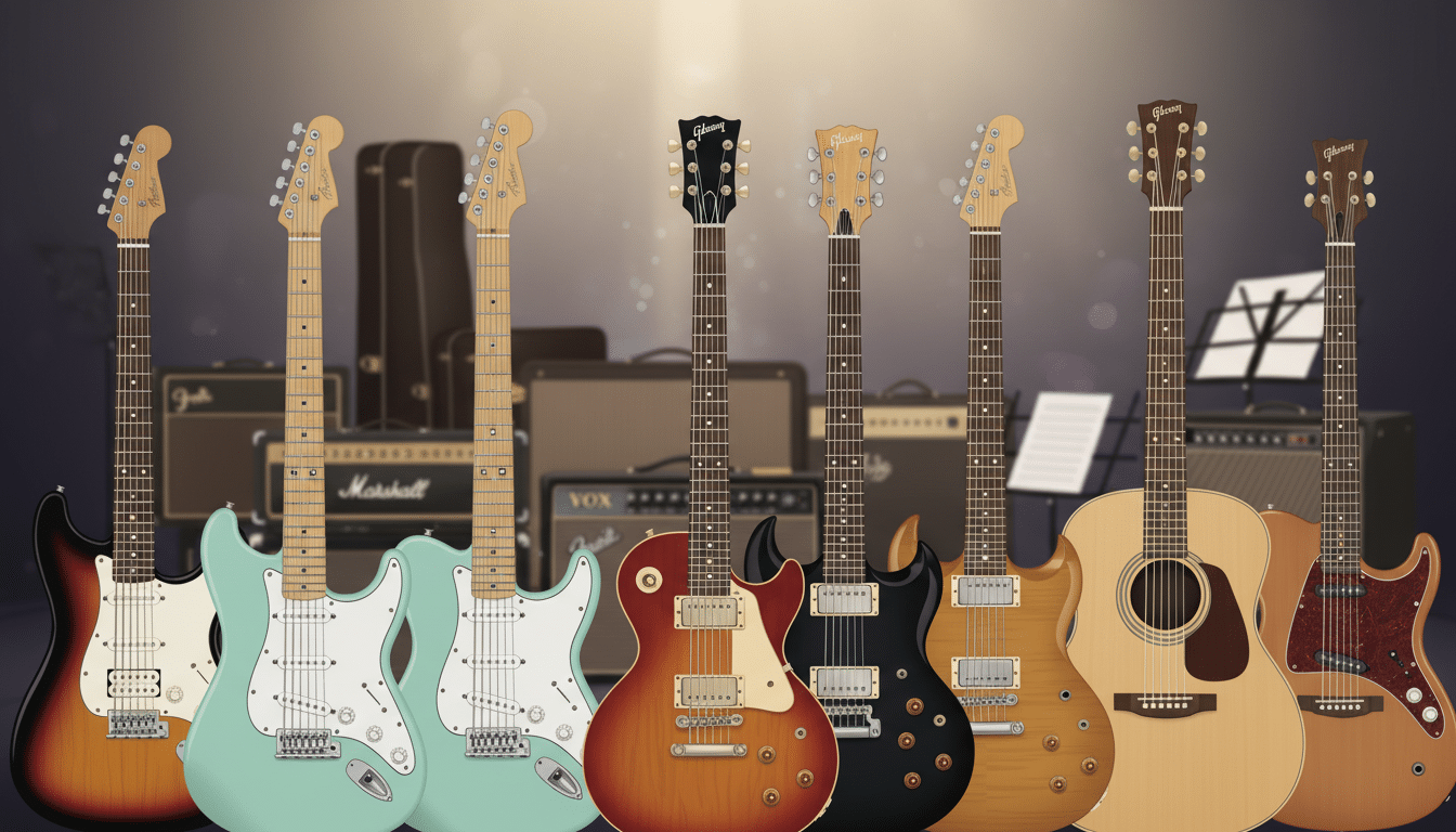 Der Aufbau der E-Gitarre: So funktioniert sie